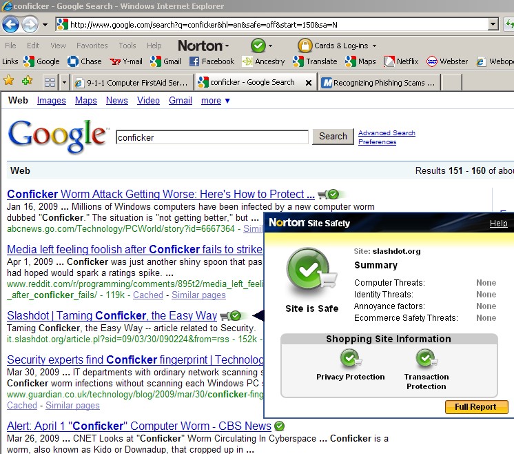 Norton Internet Security wSafeweb